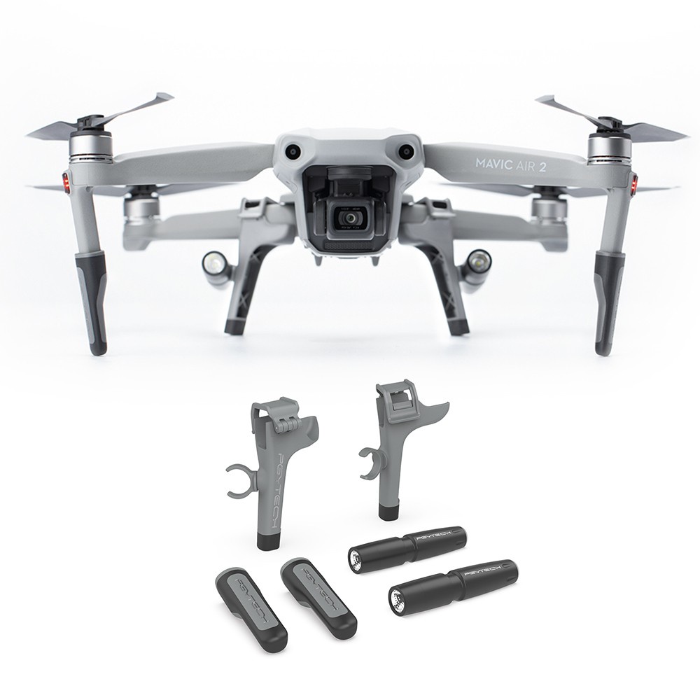 PGYTECH Mavic Air 2 Landing Gear with Led Headlamp Set Leg Support ...