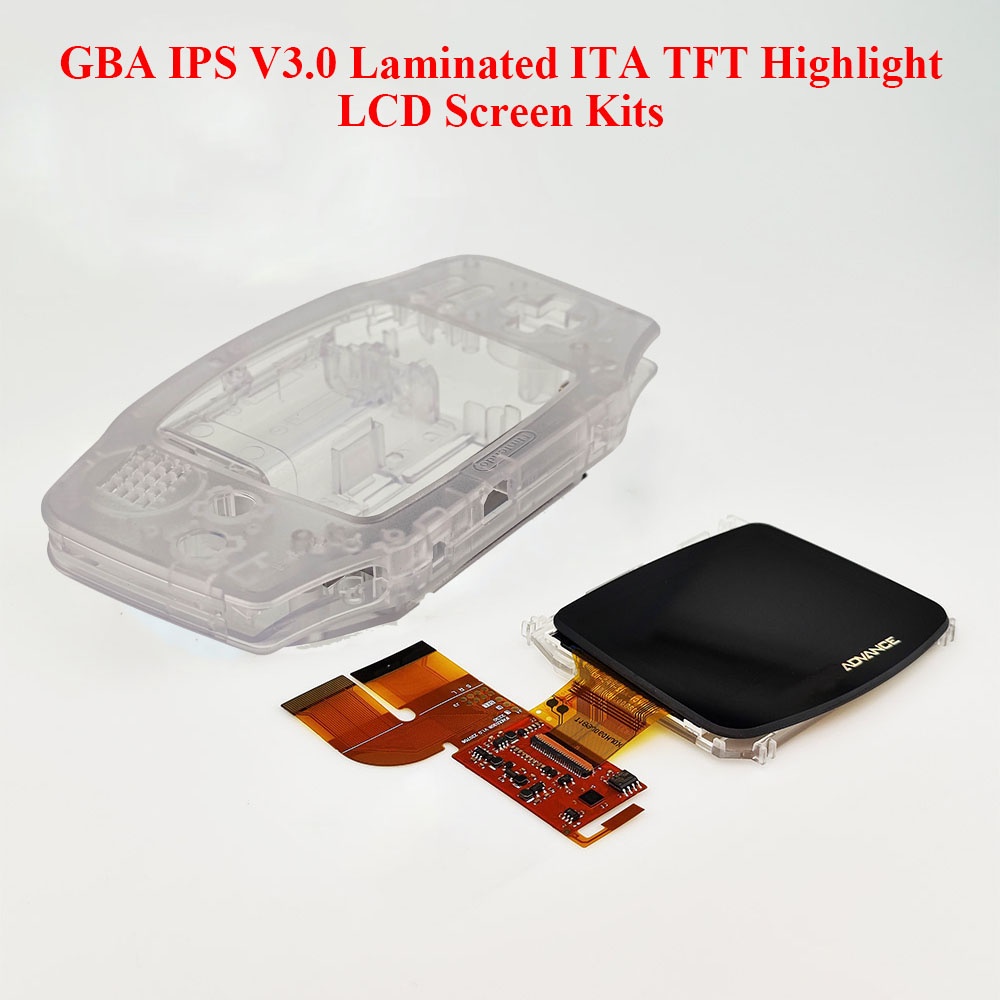 Replacement GBA IPS V4 Laminated LCD Screen Kits for Gameboy Advance ...