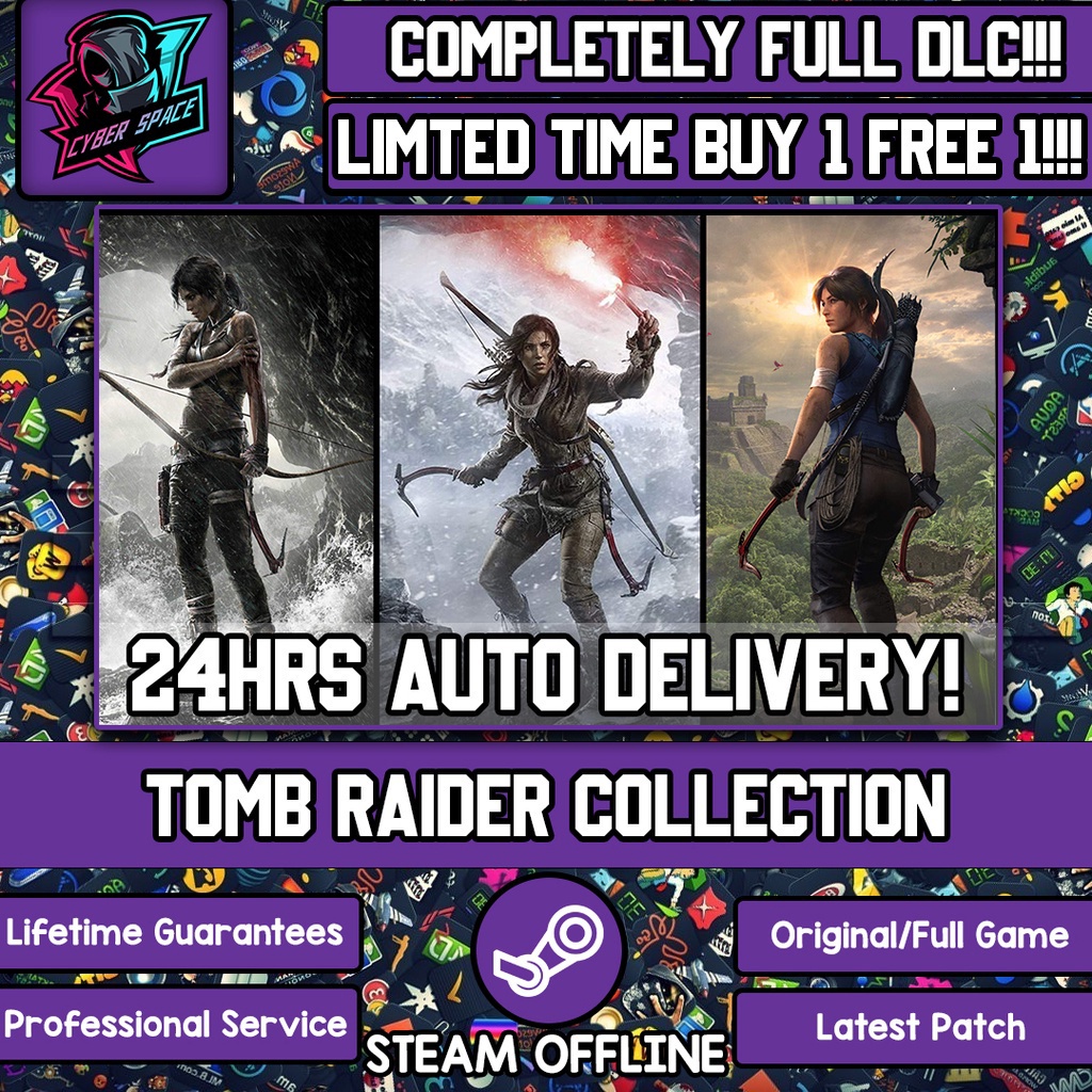 Tomb Raider Collection [Auto Delivery] [Steam Offline] (Full DLC) Cyber ...