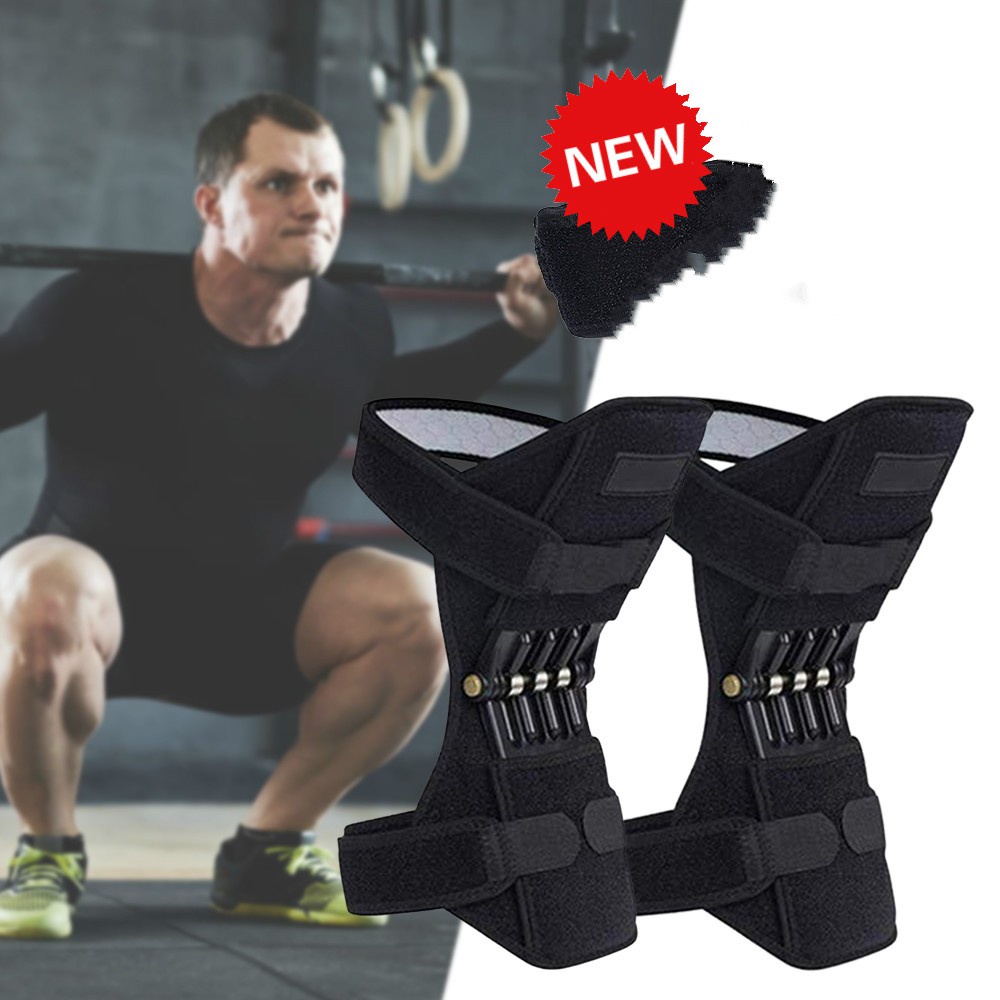 2 PCS Knee Joint Support Pads Knee Protection Booster Powerful Spring ...