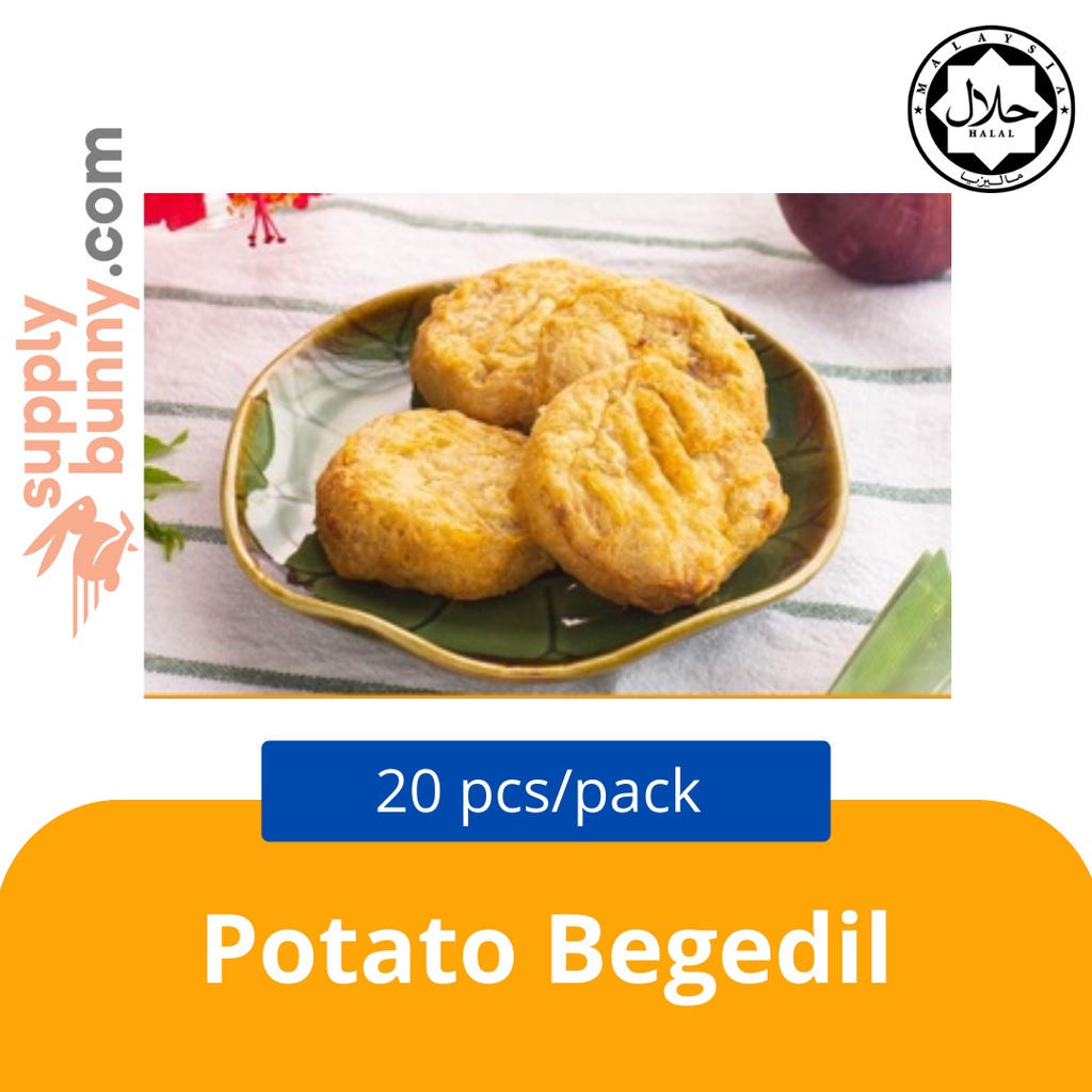 KLANG VALLEY ONLY! Potato Begedil (20pcs x 600g) (sold per pack) LOX ...