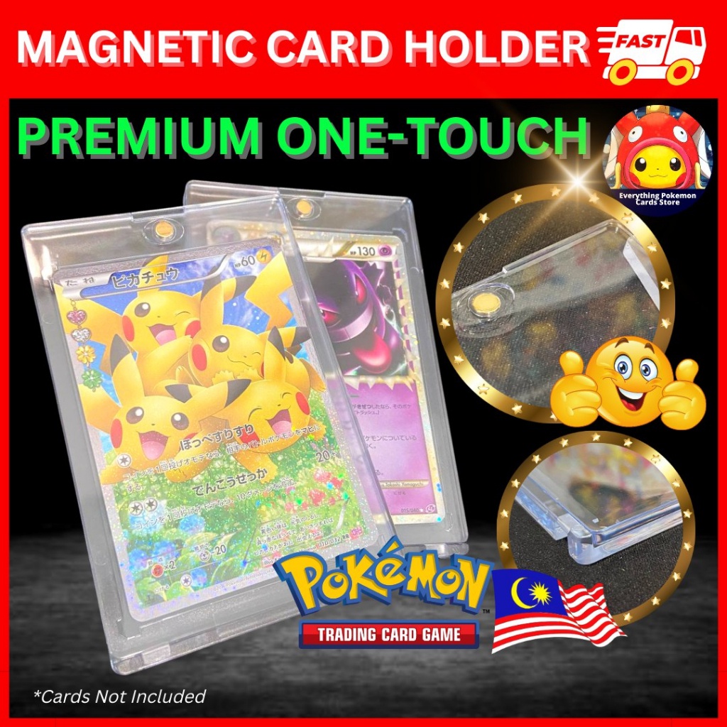 Magnetic Card Holder Toploader One Touch 35PT Game Card Holder Sleeve ...