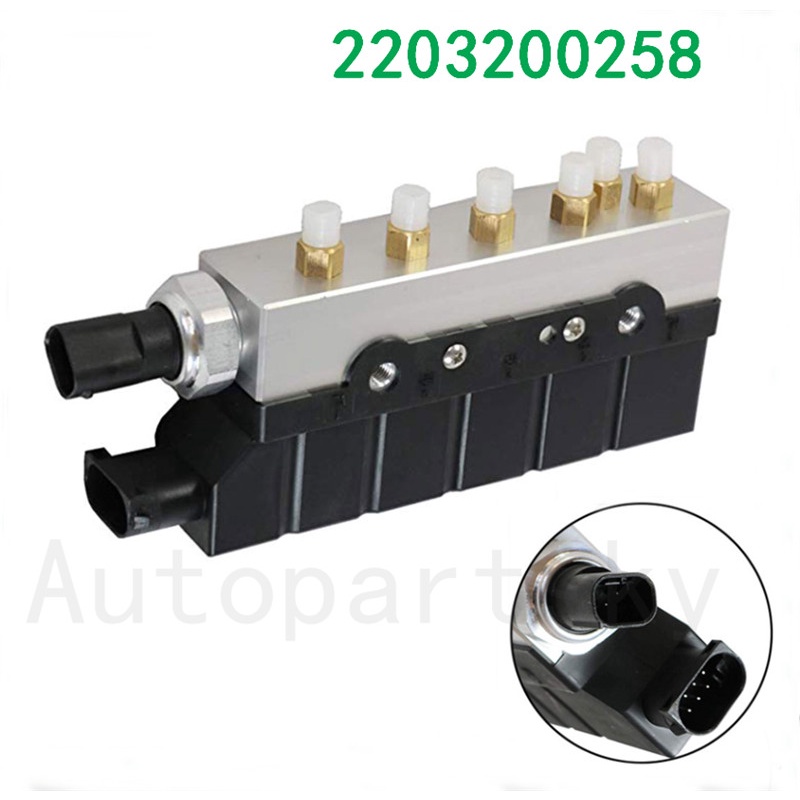 New 2203200258 Air Suspension Compressor Valve Block for AMG 2000-2006 ...