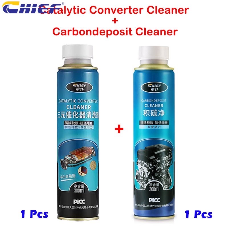 Chief Ternary Engine Catalytic Converter Cleaner PLUS Carbon Remover 三元催化清洁剂 加 积碳净 | Shopee Malaysia