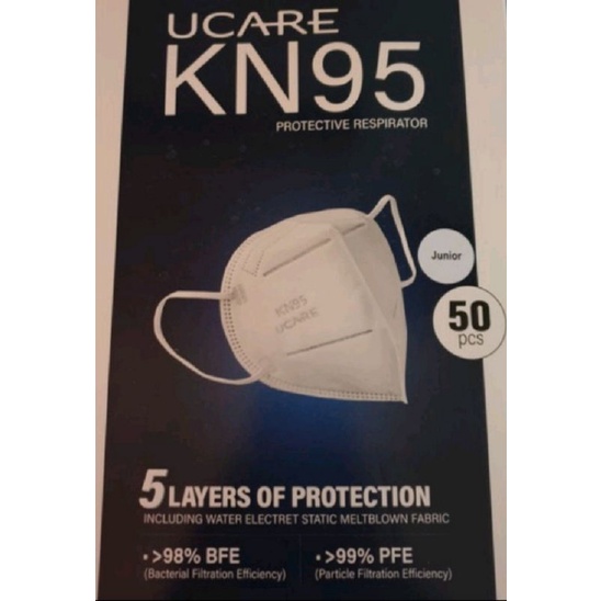 [READY STOCK] Ucare KN 95 Junior 5 Ply Surgical Face Mask - 50pcs/box ...