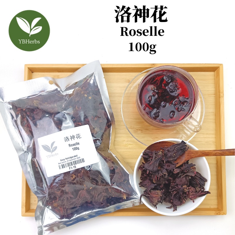 洛神花 100g Hibiscus Tea 天然酸味 养颜美容 Asam Belanda Red Roselle Flower Tea Teh Bunga Rosella Ribena 花茶 ...