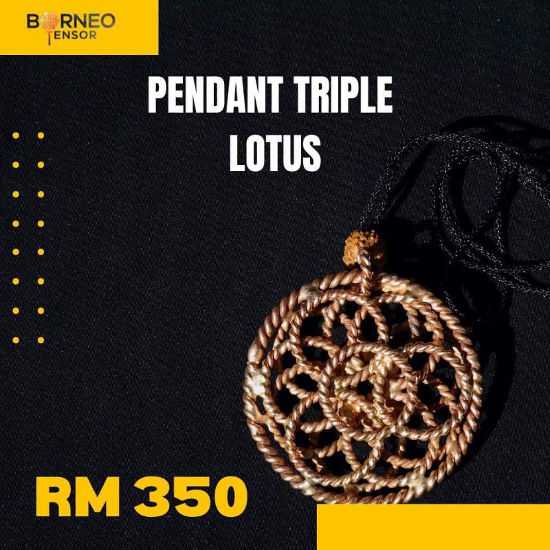 PENDANT TENSOR RING TRIPLE LOTUS | Shopee Malaysia