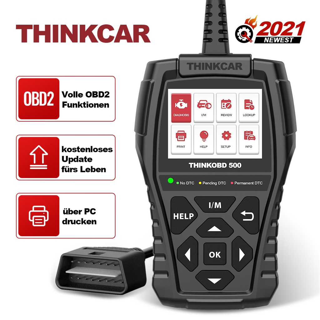 THINKCAR THINKOBD 500 Car Diagnostic Tools for Auto Obd2 Scanner ...