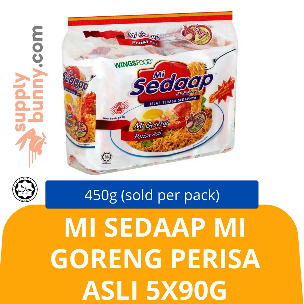 Mi Sedaap Mi Goreng Perisa Asli 5X90G Halal | Shopee Malaysia