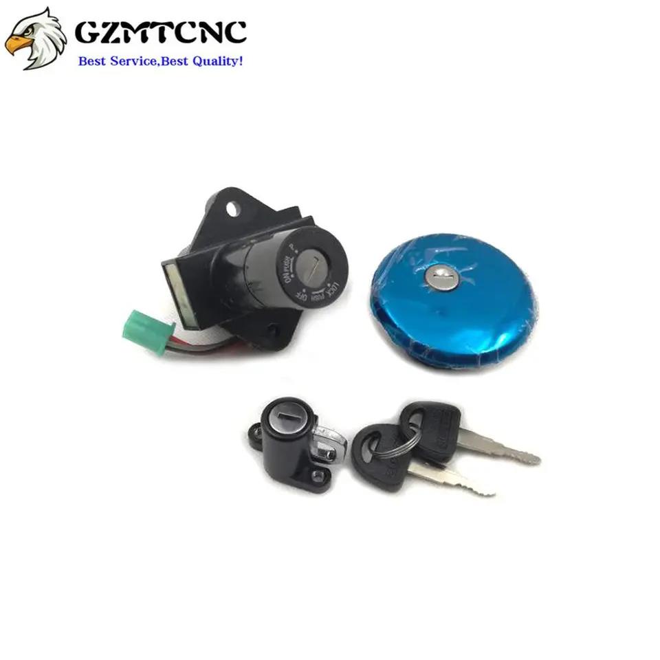 Ignition Switch Lock Fuel Gas Tank Cap Seat Locks w/ Keys for Suzuki GS ...