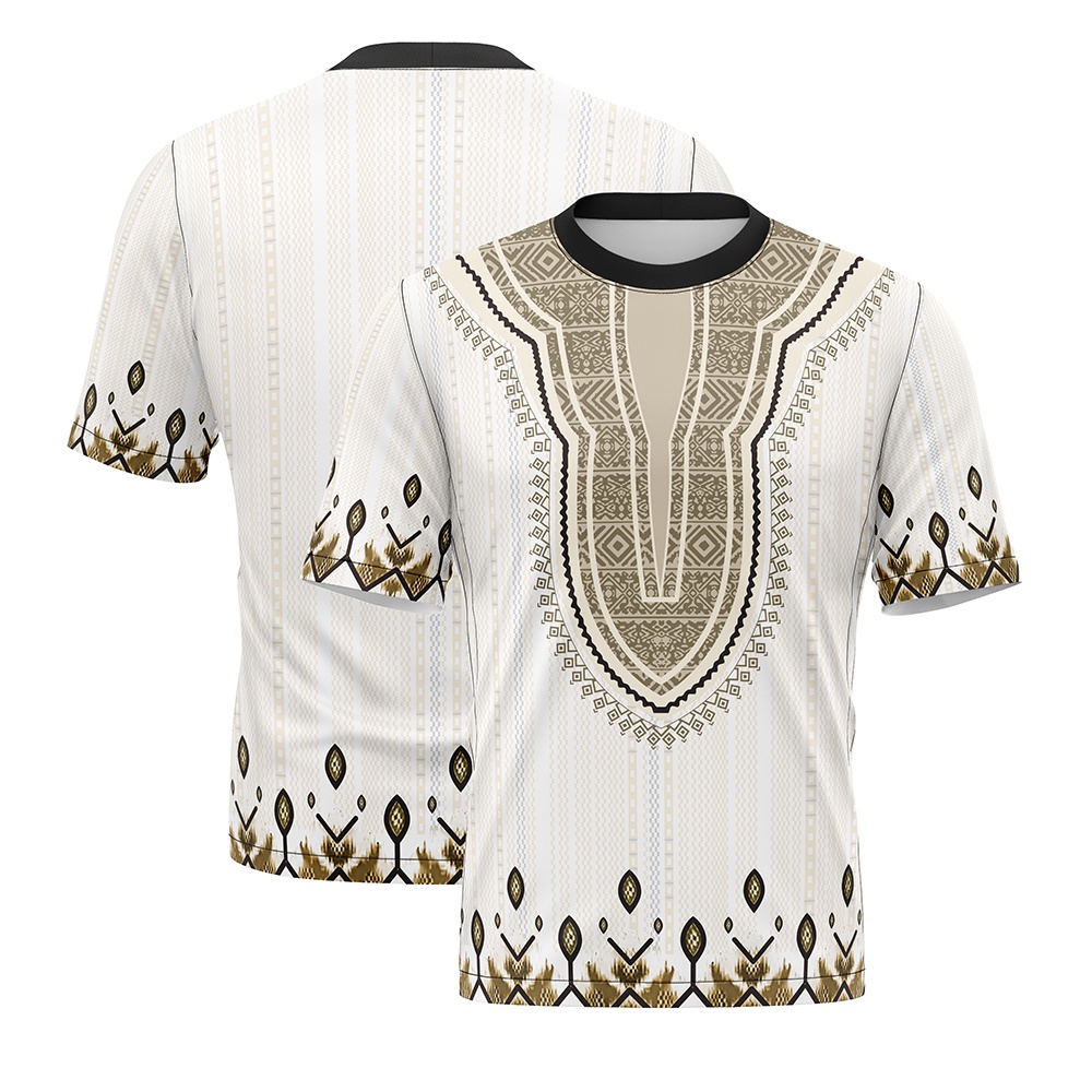 Summer Casual 3D Printed tribe T-Shirt Men Africa Dashiki Tribal Style ...