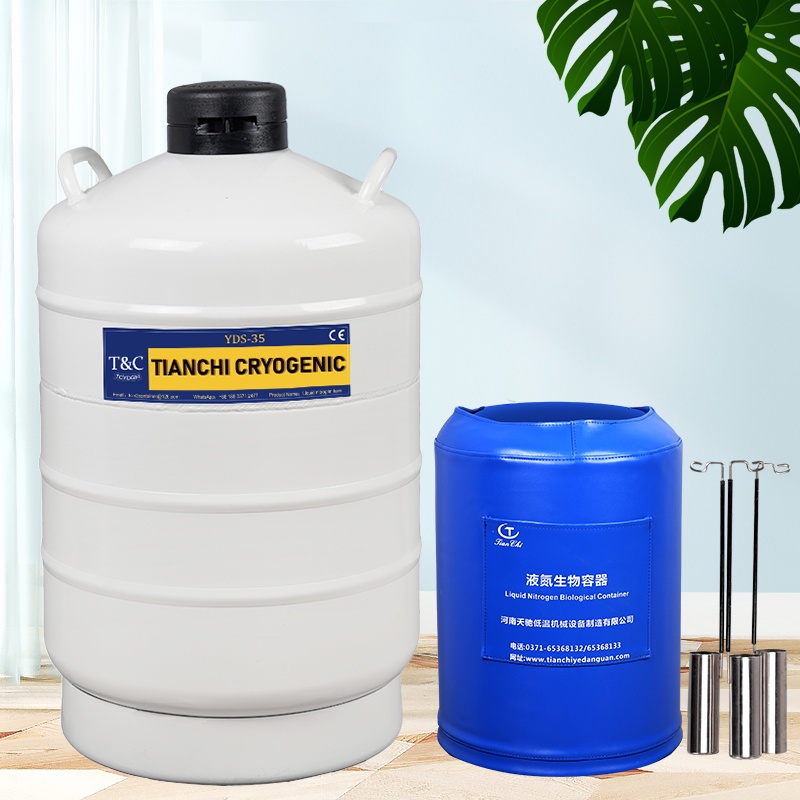 35L Liquid Nitrogen Tanks 35 Liter Cryo ln2 Containers Bovine Semen Storage Tanks Transport ...