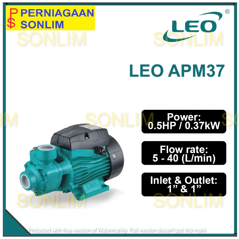 LEO APM37 WATER PUMP (0.5HP) | Shopee Malaysia