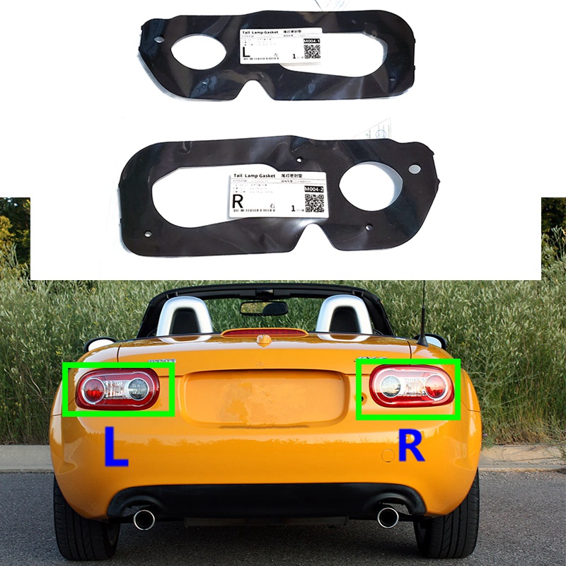 Car Rear Bumper Headlight Tail Light Tail Lamp Sealing Gasket For MAZDA ...