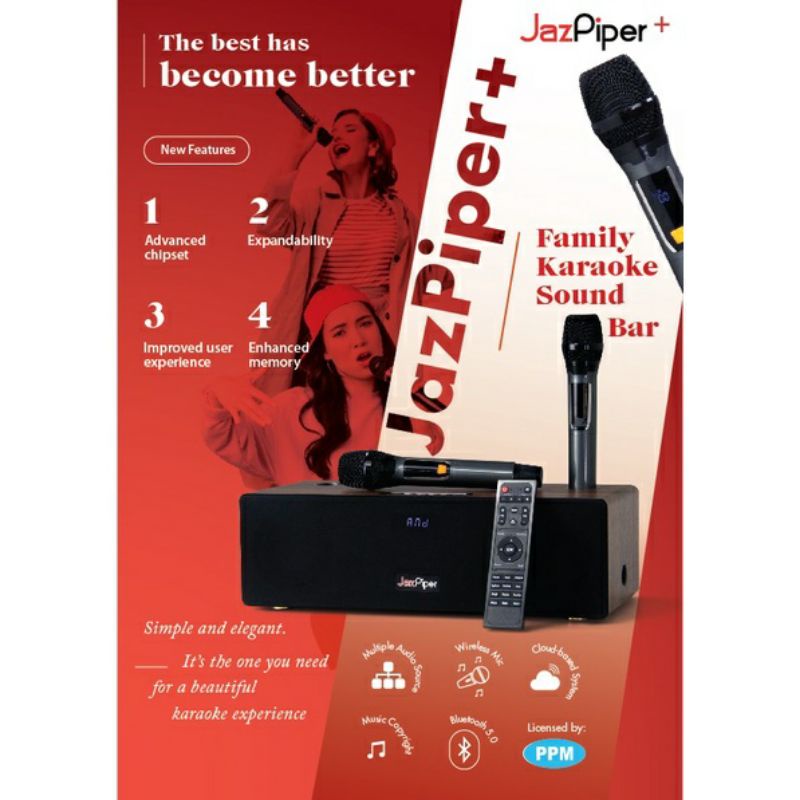 New Jazpiper Plus Karaoke Sound Bar KTV Amplifier Speaker Home-based Karaoke | Shopee Malaysia