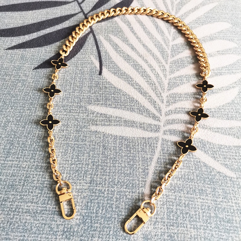 Bag chain 13MM with four-leaf grass accessories high-grade bag shoulder ...