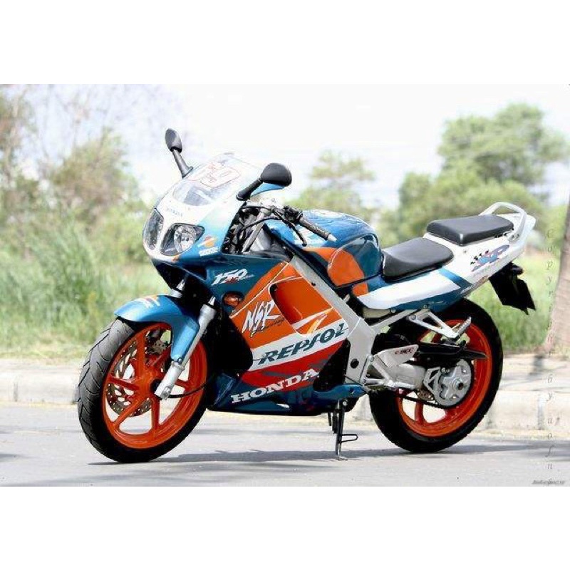 Honda NSR/ NSRR Muffler Box/ Tabung Exhaust (EJM) Titanium Gold (Stock ...
