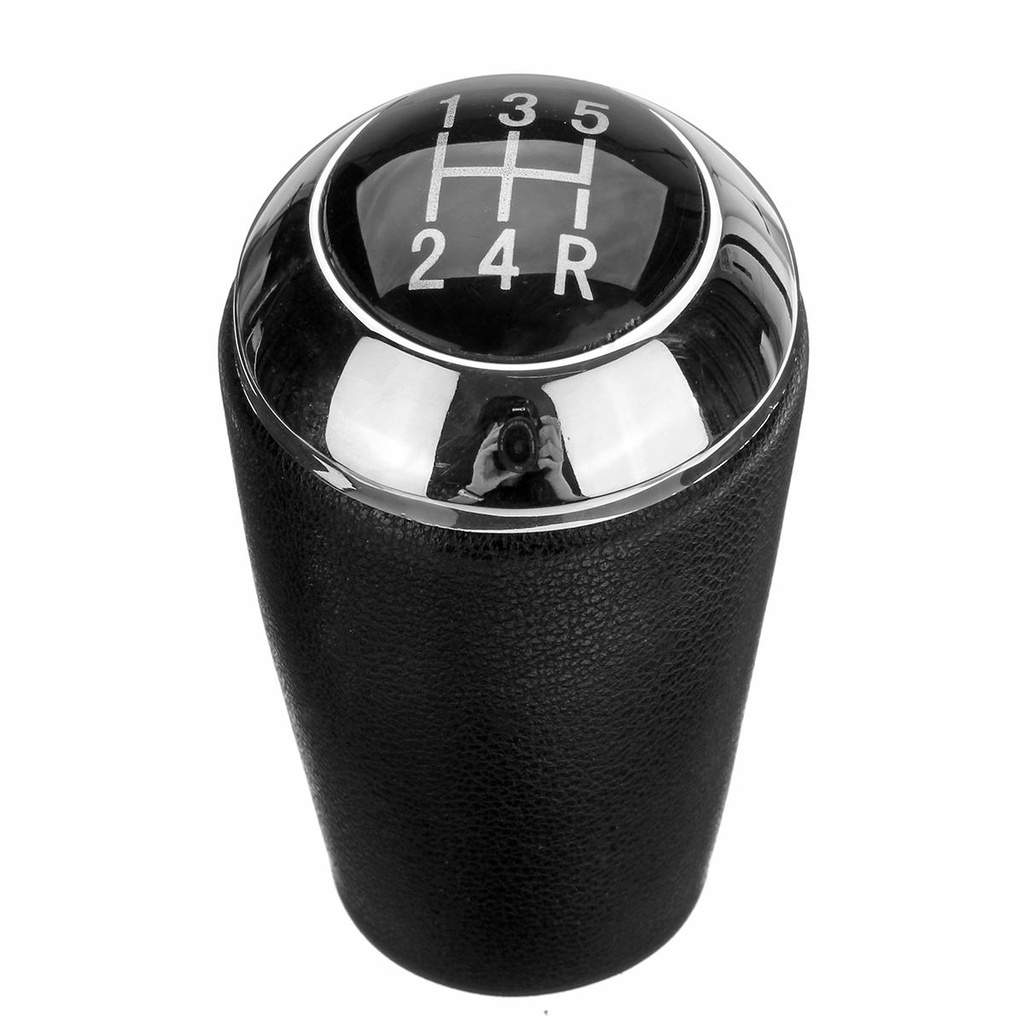 Black Chrome 5 Speed Car Auto Manual Gear Shift Knob Automatic Stick ...