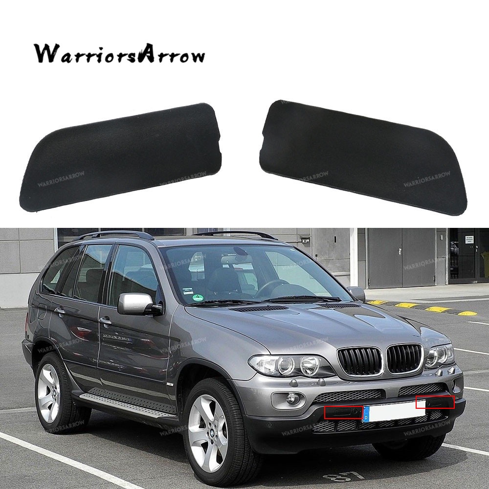 Left Or Right Or Pair Front Bumper Tow Hook Cover Unpainted For BMW E53 ...