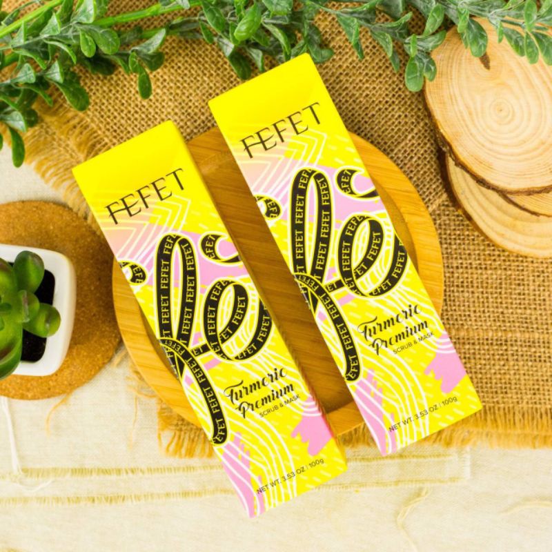 HOT SELLING! FEFET TURMERIC SCRUB AND MASKER | Shopee Malaysia