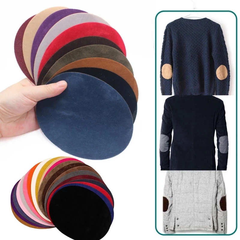 🔥【Ready stock】🔥 Oval Cutting Fabric Patch Repair Suit Jacket Sweater ...