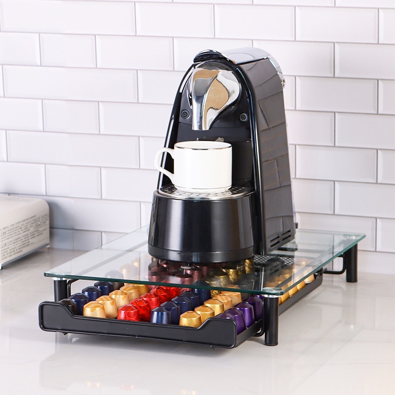 Capsule Nespresso Coffee Pod Drawer Rotating Coffee Capsule Glass ...