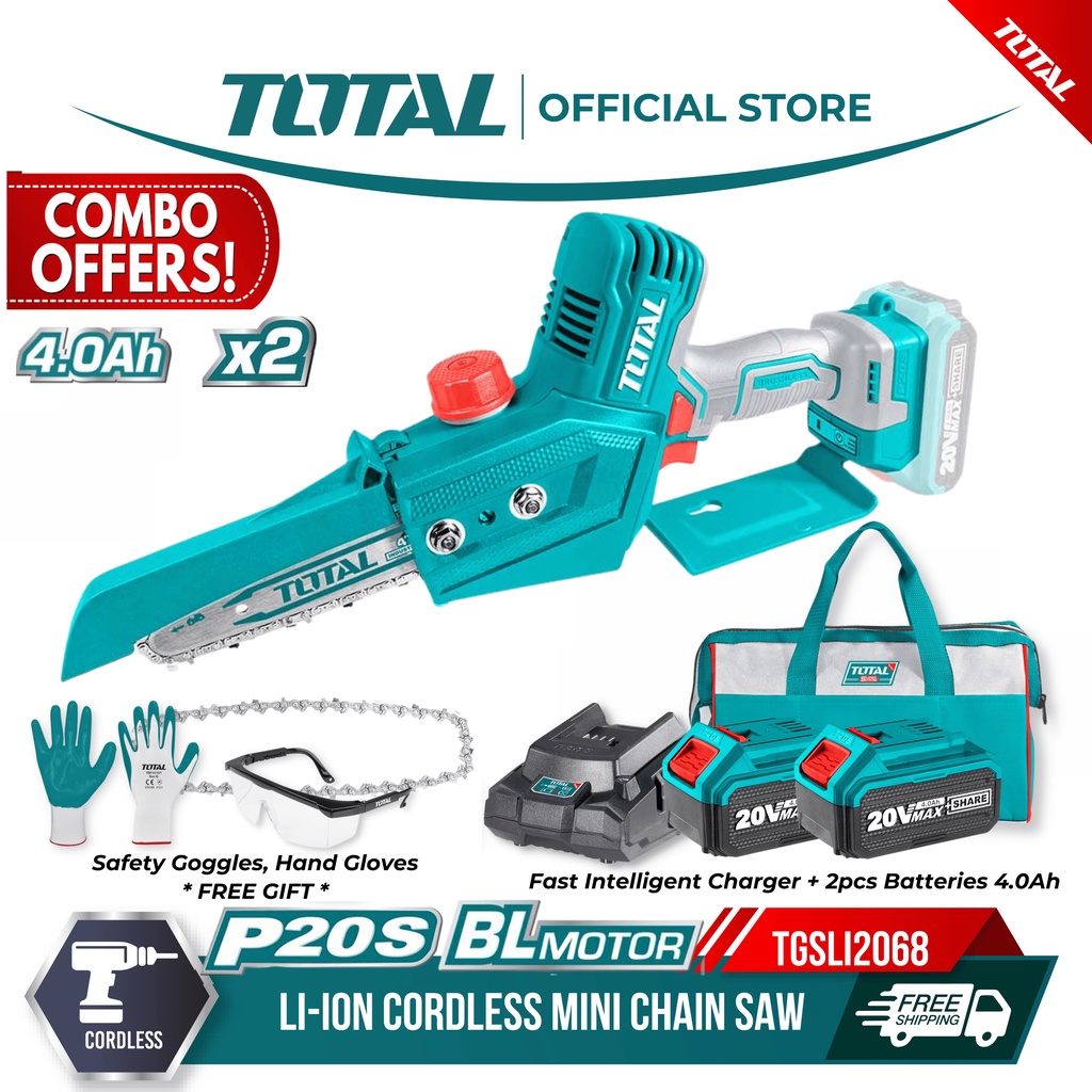 Total Mini Chain Saw Combo Set TGSLI2068 | Shopee Malaysia