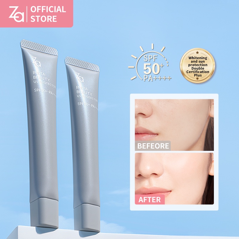 ZA Sunscreen Moisturizing And Anti-Aging Sunscreen SPF50 PA + + + 30g ...