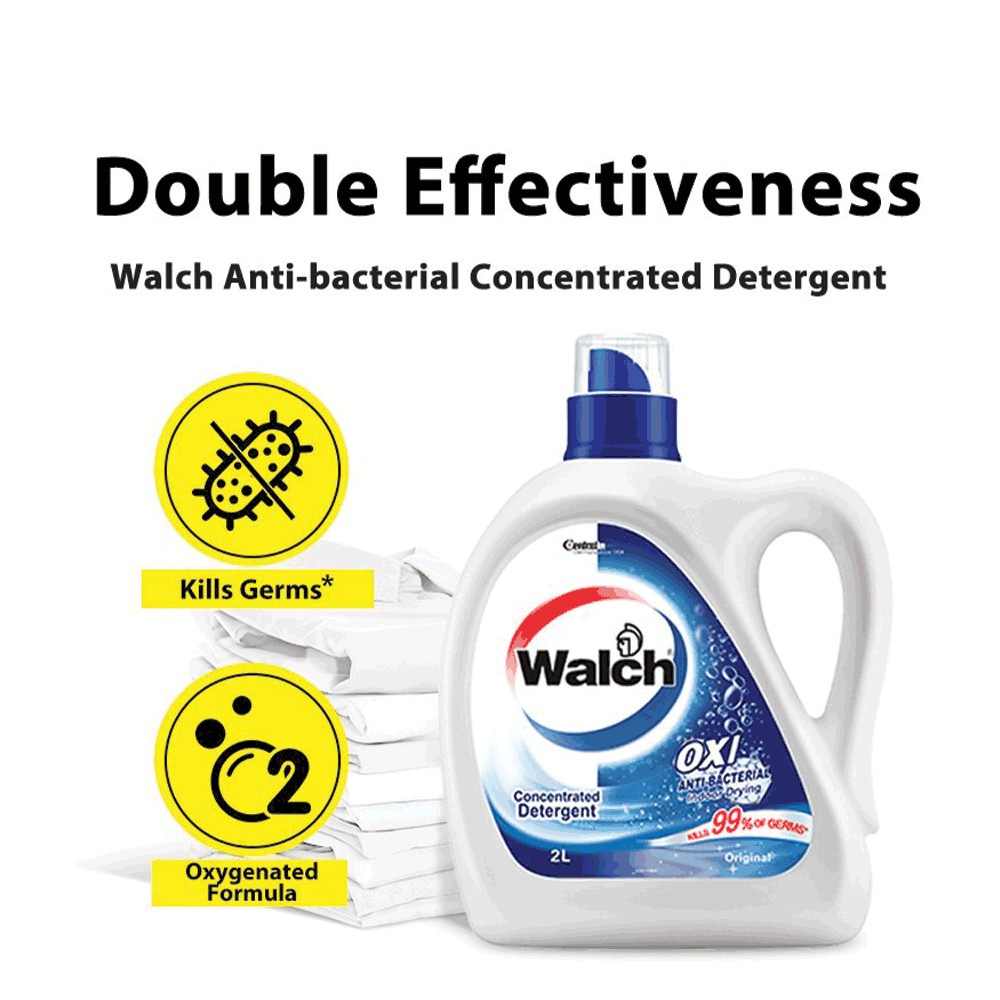 Walch Antibacterial Laundry Detergent - Original (2000ml) | Shopee Malaysia
