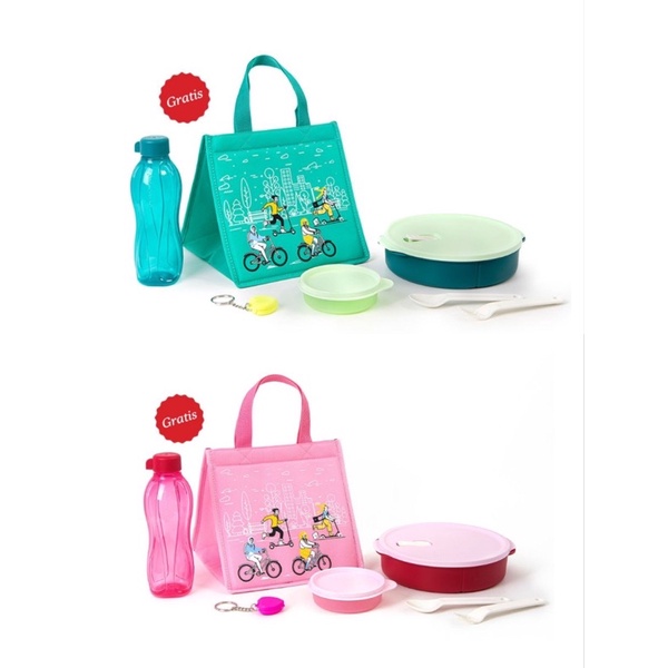 Tupperware Cosmo Lady / Ms Sporty / Fit to Go Lunch Set | Shopee Malaysia