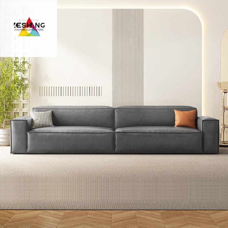 Italian simple technology fabric sofa living room small apartment ...