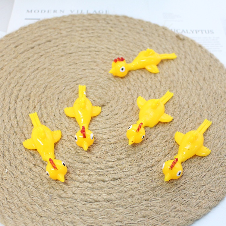 Catapult Little Yellow Chicken TPR Fun Prank Soft Glue Toy Elastic ...