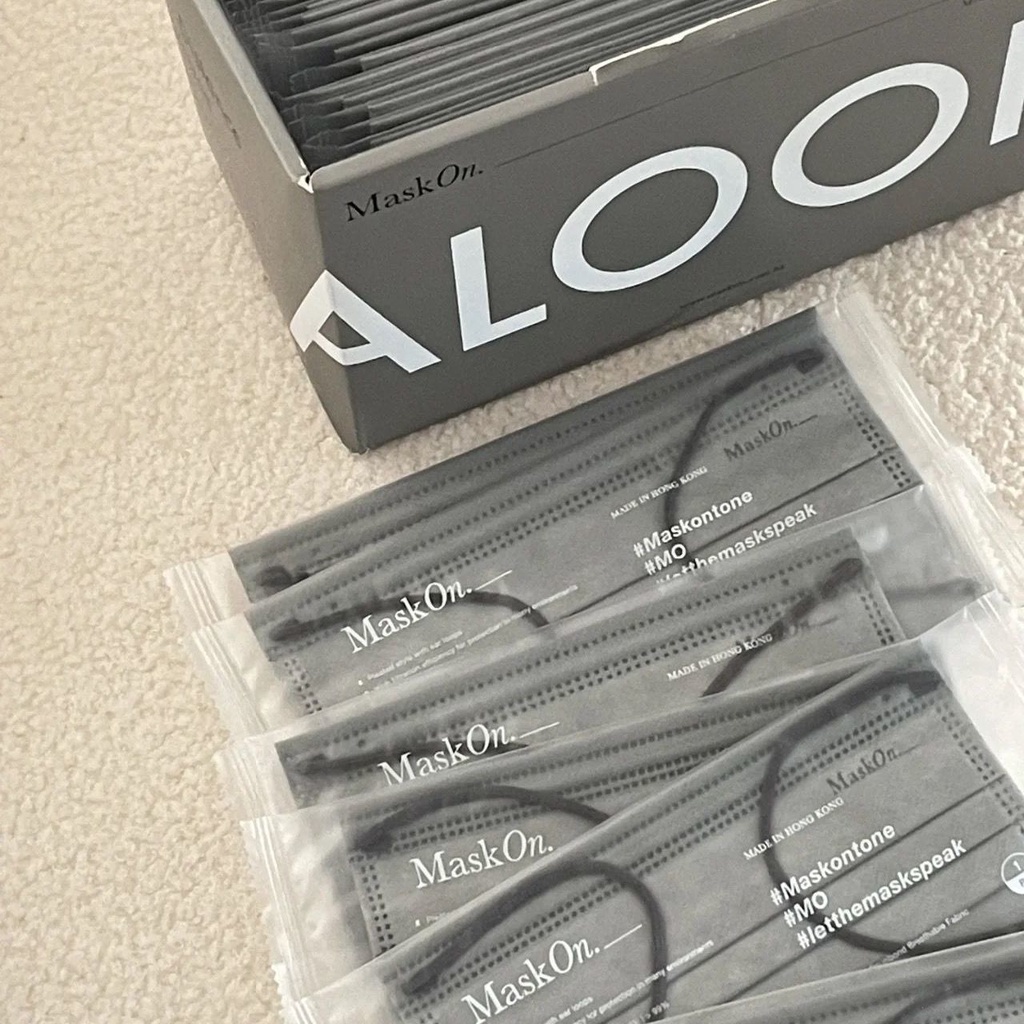 Masks the high level of appearance morandi pure color fastens one-time ...