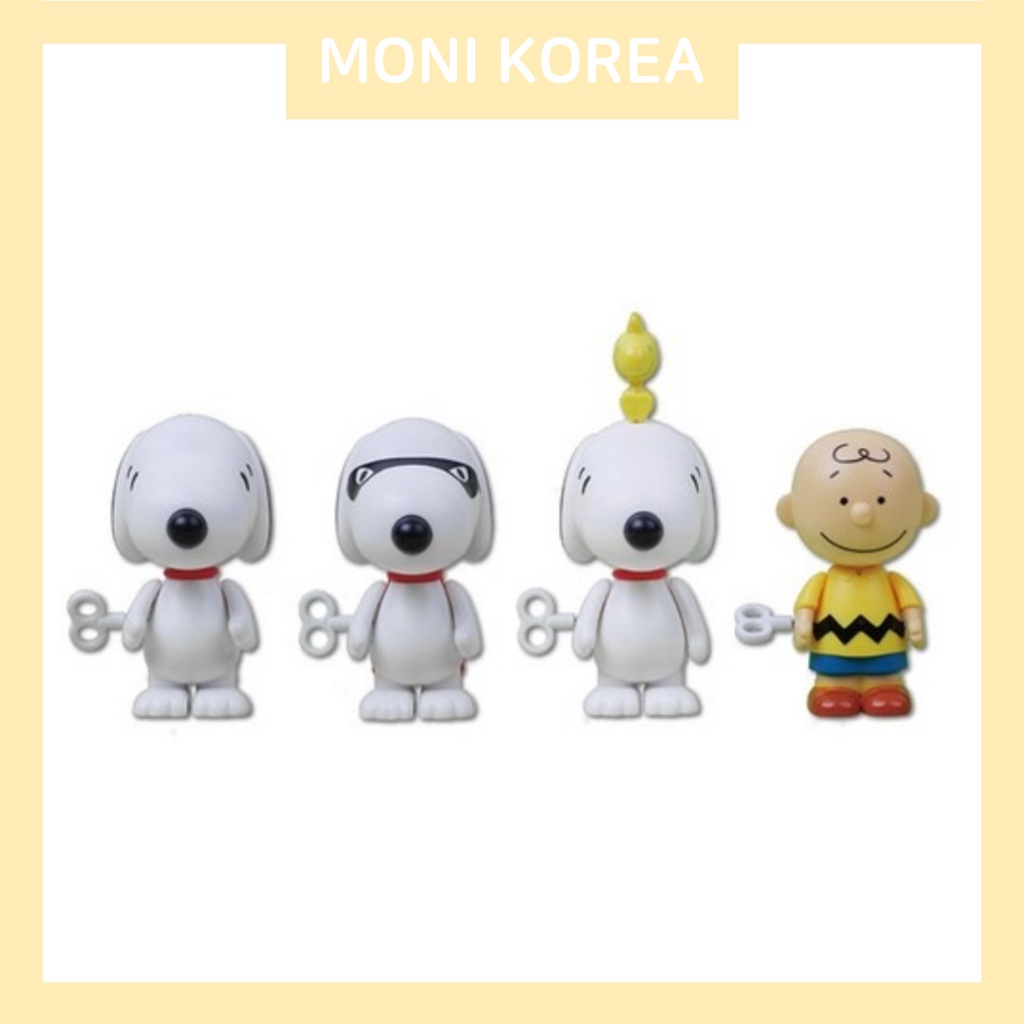 [PEANUTS] Korea Authentic Snoopy Wind-up figure Figure Set | Shopee ...