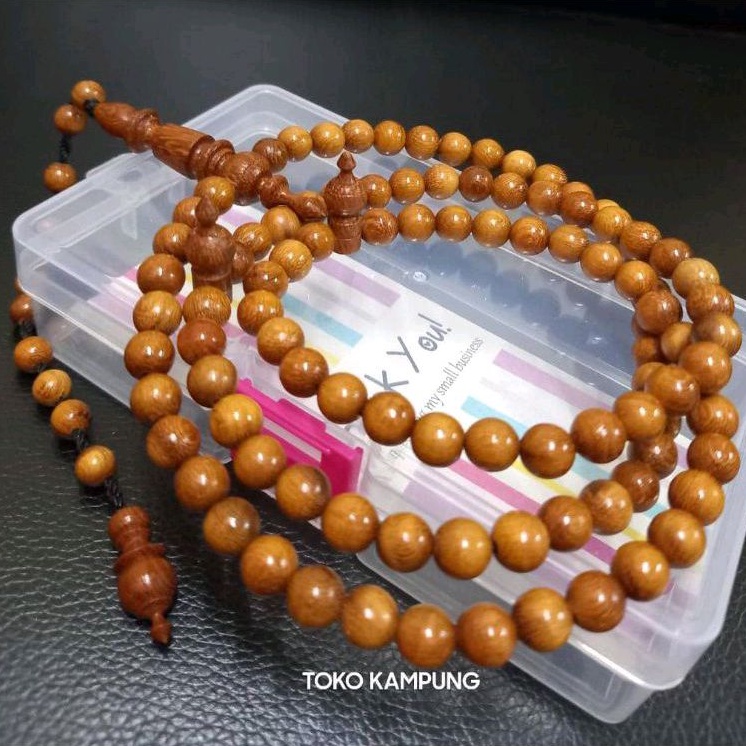 TASBIH KAYU 99, TERAS GEMUNGGAL EMAS 8mm | Shopee Malaysia