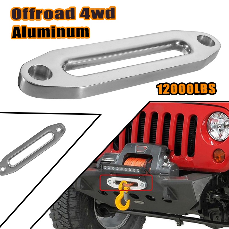 New 10 Inch 12000 DBS Winch Rope Guide Silver Hawse Aluminum Fairlead ...