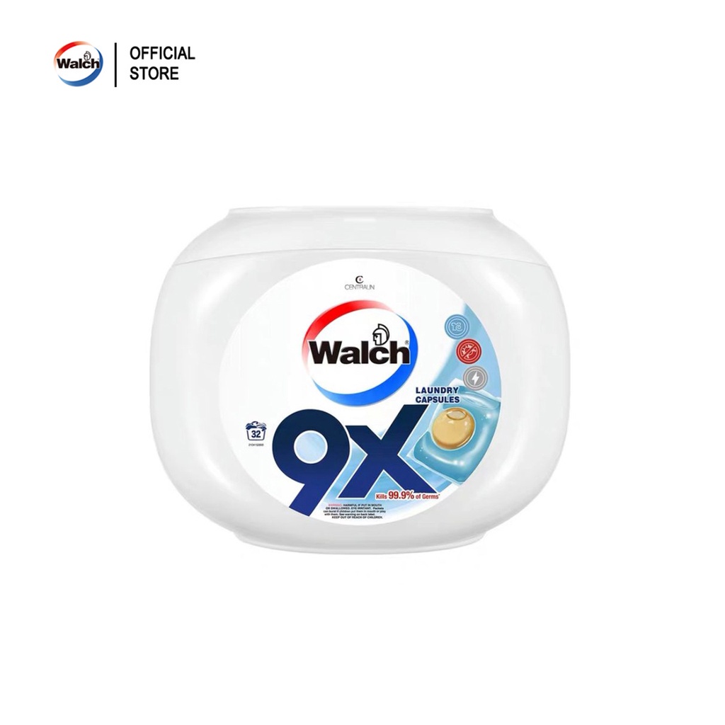 Walch 9X Antibacterial Laundry Capsules (12g x 32 Pcs) | Shopee Malaysia