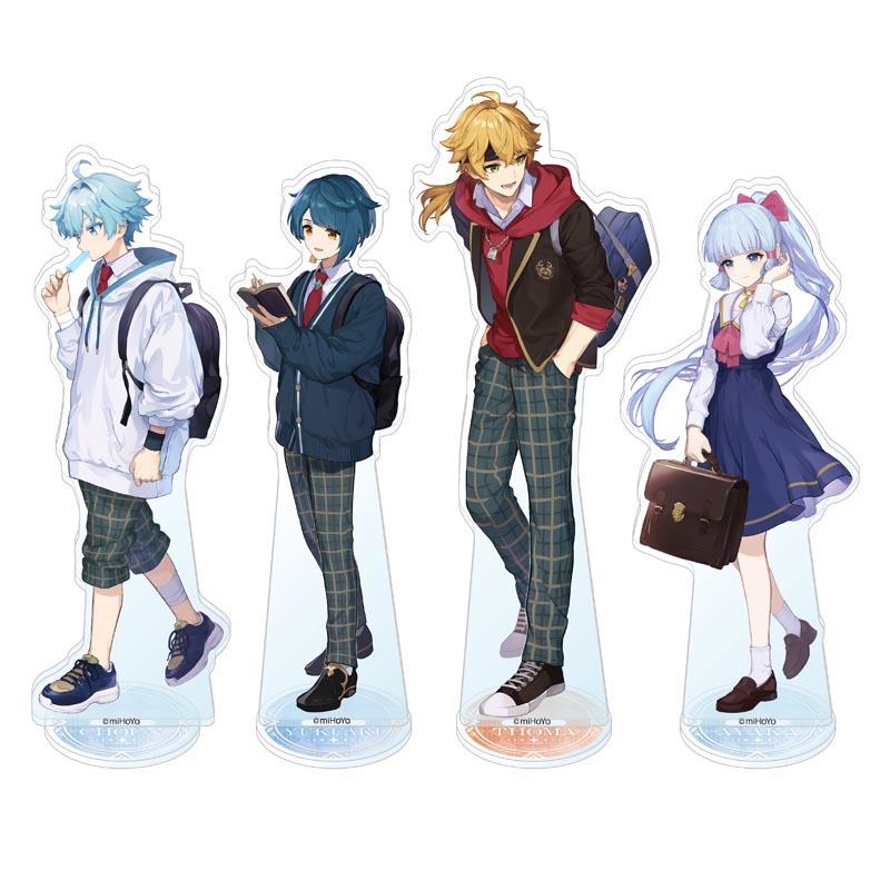 Anime Genshin Impact Figure Thoma Chongyun Kamisato Ayaka Xing qiu ...