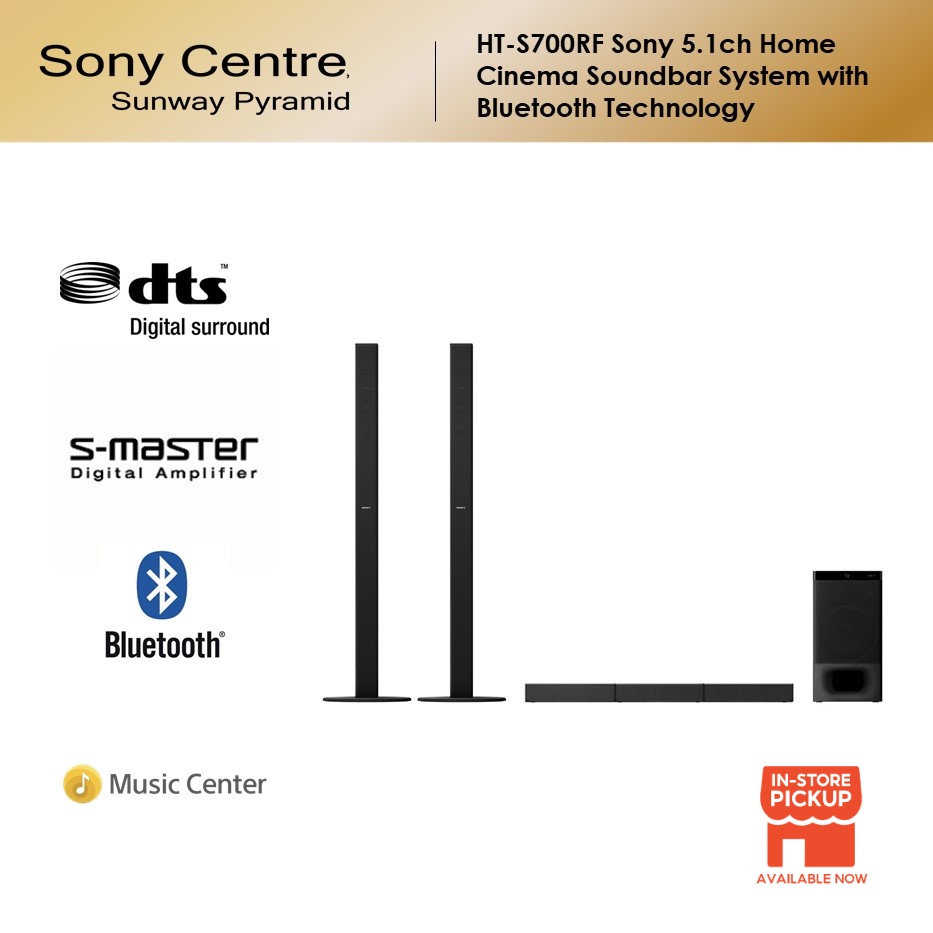 Sony HT-S700RF 5.1ch Home Cinema Soundbar System with Bluetooth ...