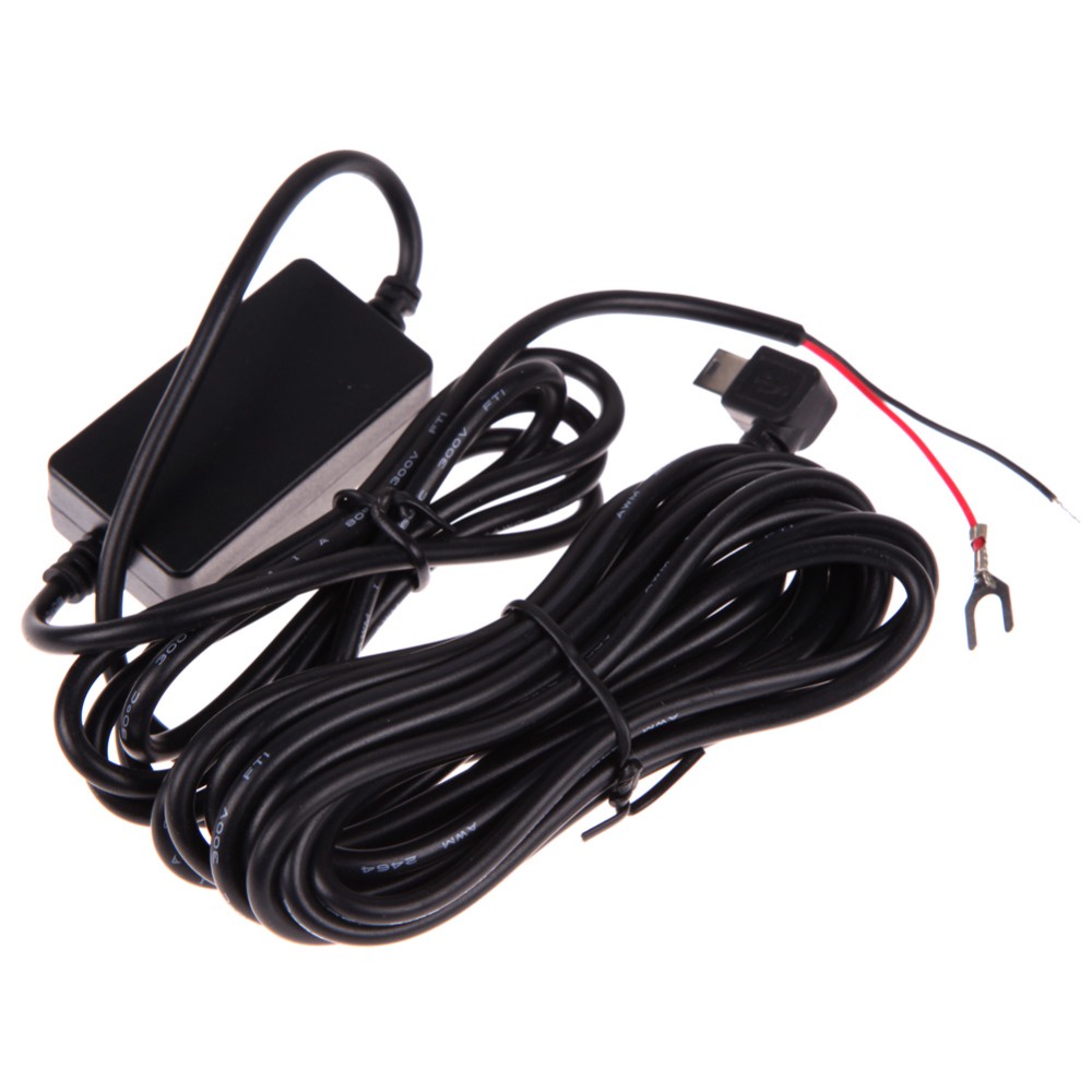 DC 12V to 5V Car Inverter Converter Micro USB Hard Wired Car Battery ...