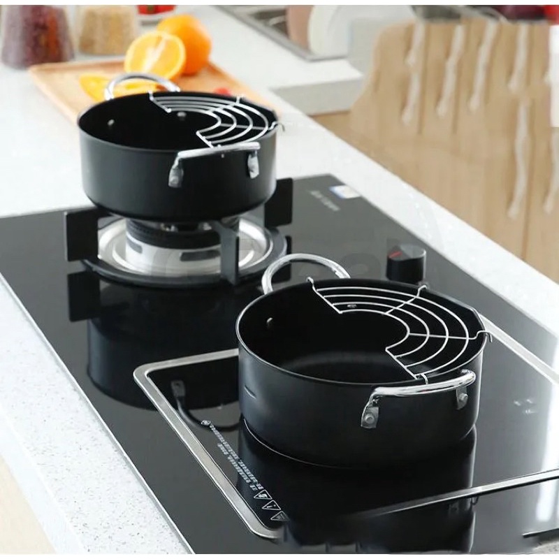 Tempura Frying Pot Japanese Style Deep Fryer Convenient Frying Pots ...