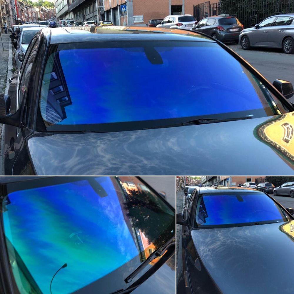 3M x 1.5M Blue Chameleon VLT 67% Car Window Tint Windscreen Solar Film ...
