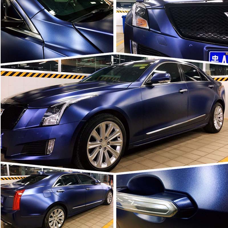 18x1.52M Matte Metallic Midnight Blue Vinyl Decals Car Whole Body ...