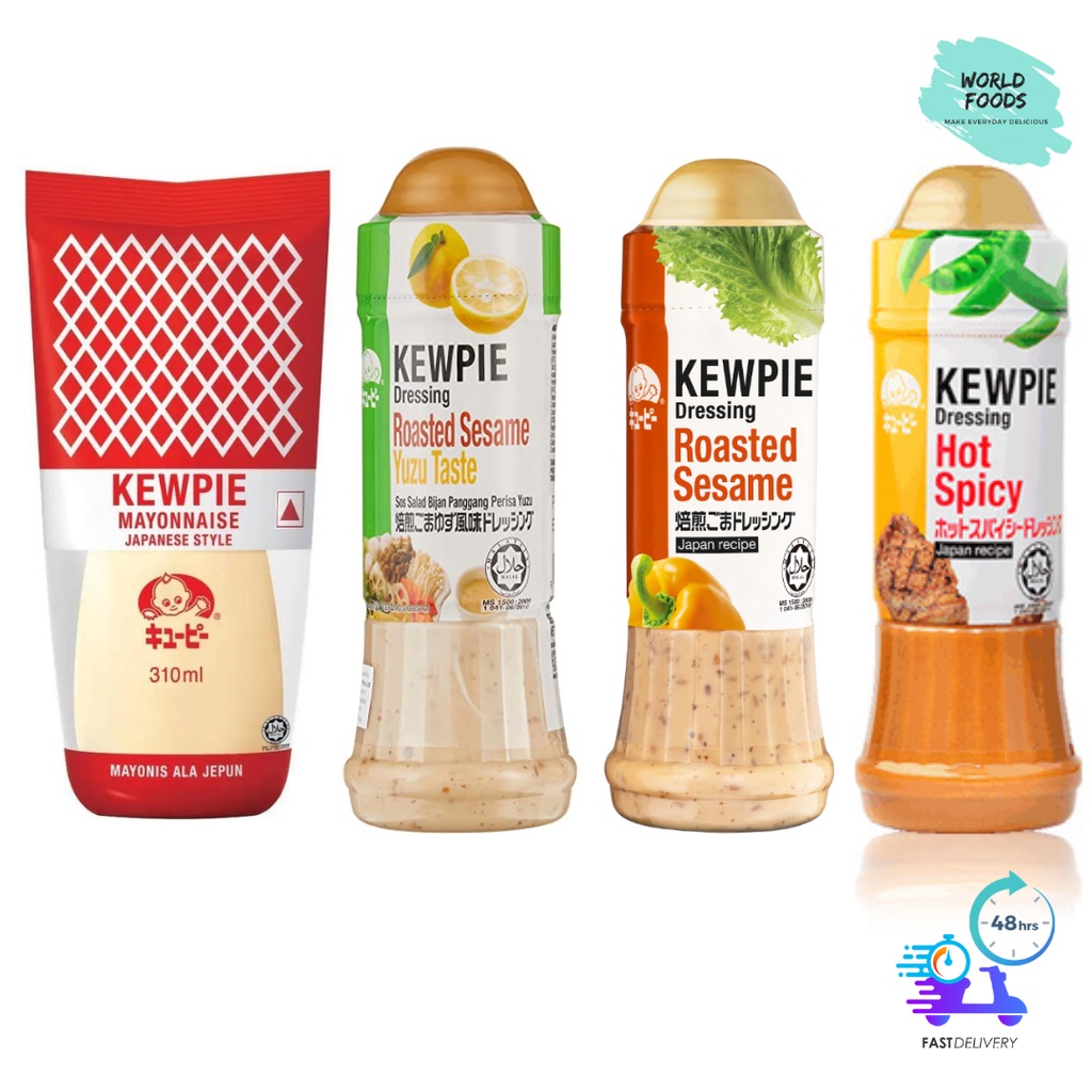 [Halal] Kewpie Mayonnaise / Roasted Sesame / Yuzu / Ceasar / Thousand Island / Soy Sauce - Japan ...