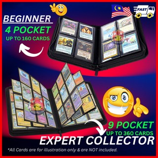 [SALE] 4/9/12 Pocket Zipper Ringless TCG Card Album Card Folder 3x3 ...