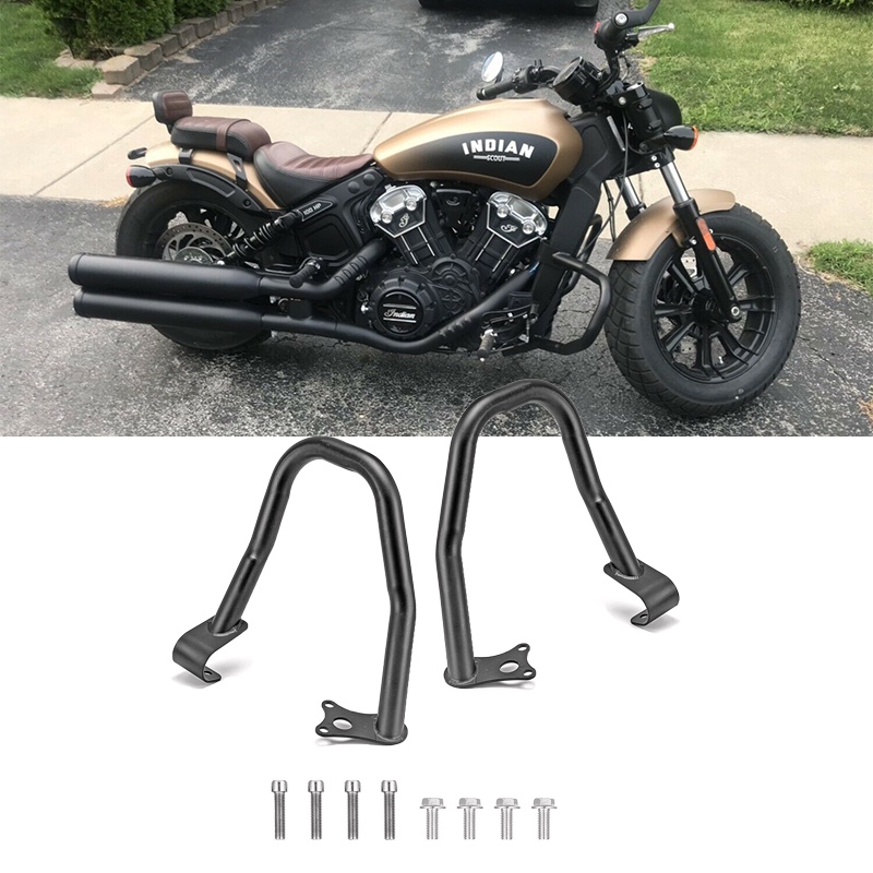 For Indian Scout Sixty Bobber 2015-2022 Gloss Black Engine Guard ...