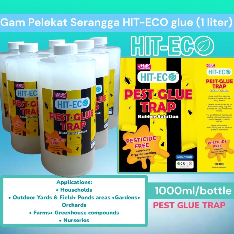 HIT-ECO 1L Gam Pelekat Pemikat Perangkap Lalat Buah Peringat Kutu Daun ...