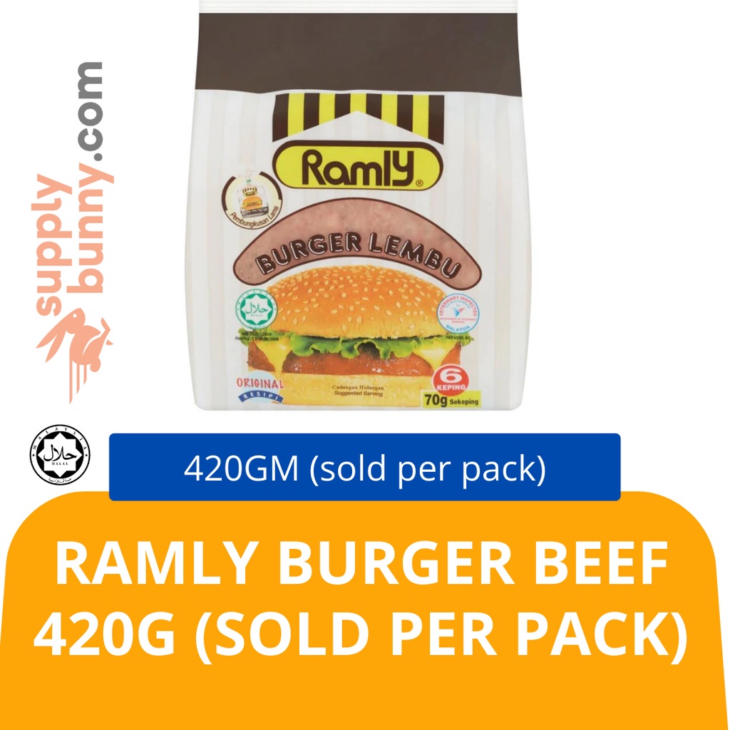 Ramly Burger Beef 420g (sold per pack) Halal | Shopee Malaysia