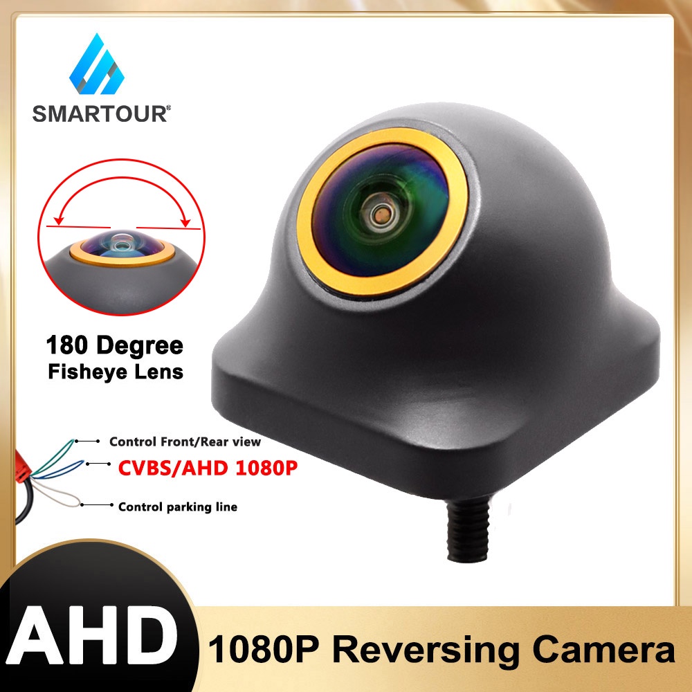 Smartour AHD 1080P Night Vision 180 Degree Fisheye Lens Car Reversing ...