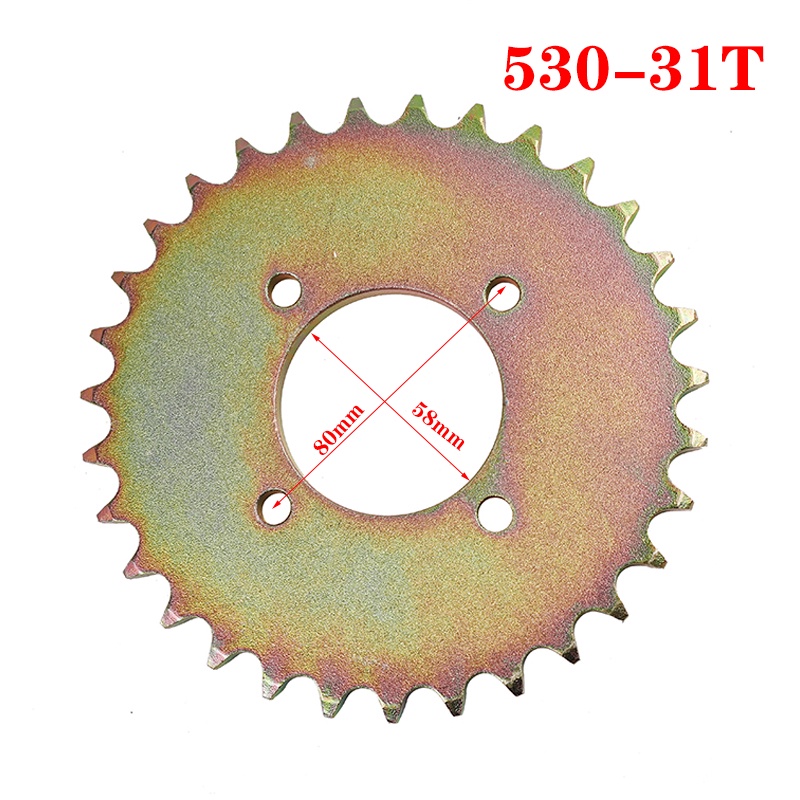 428 530 chain 31T/32T/35T/37T/40T/45T sprocket rear rear sprocket gear for 530 chain 110-150cc ...